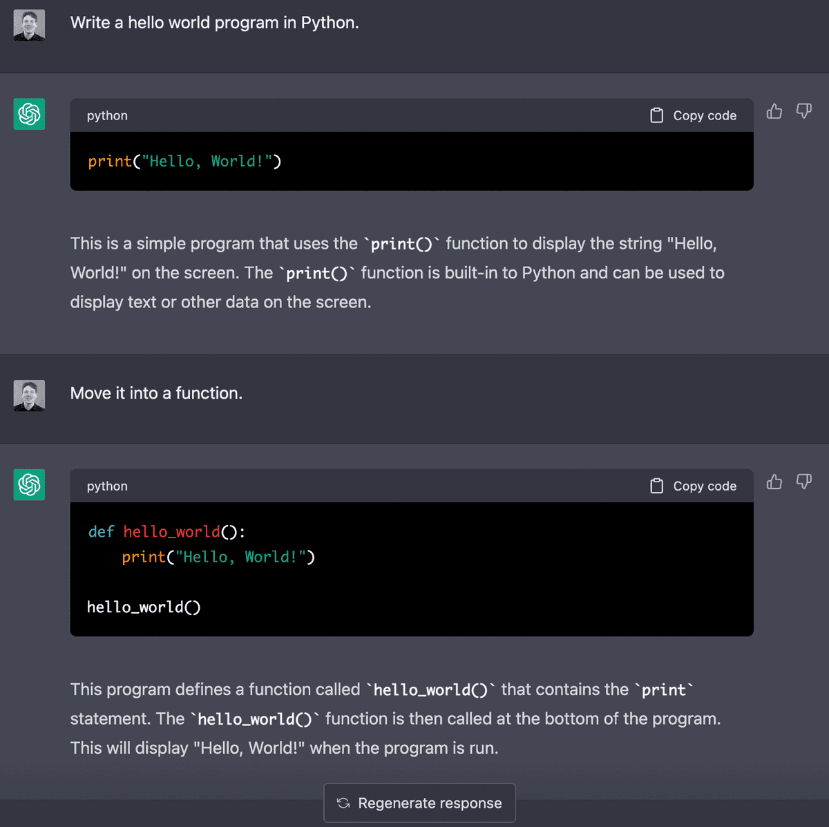 How to code Python with ChatGPT