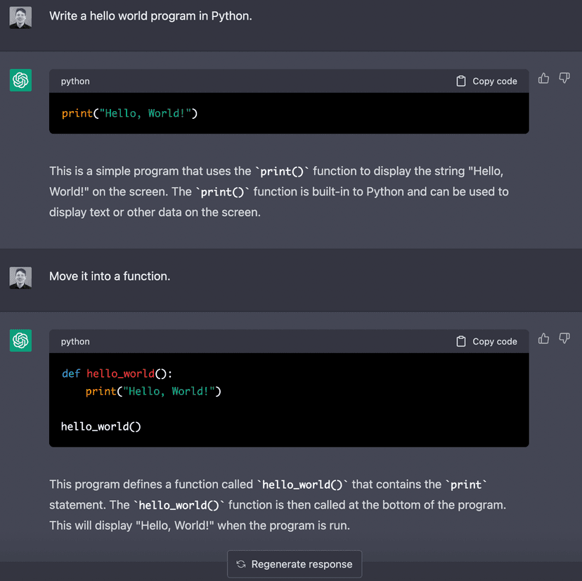 How to code Python with ChatGPT